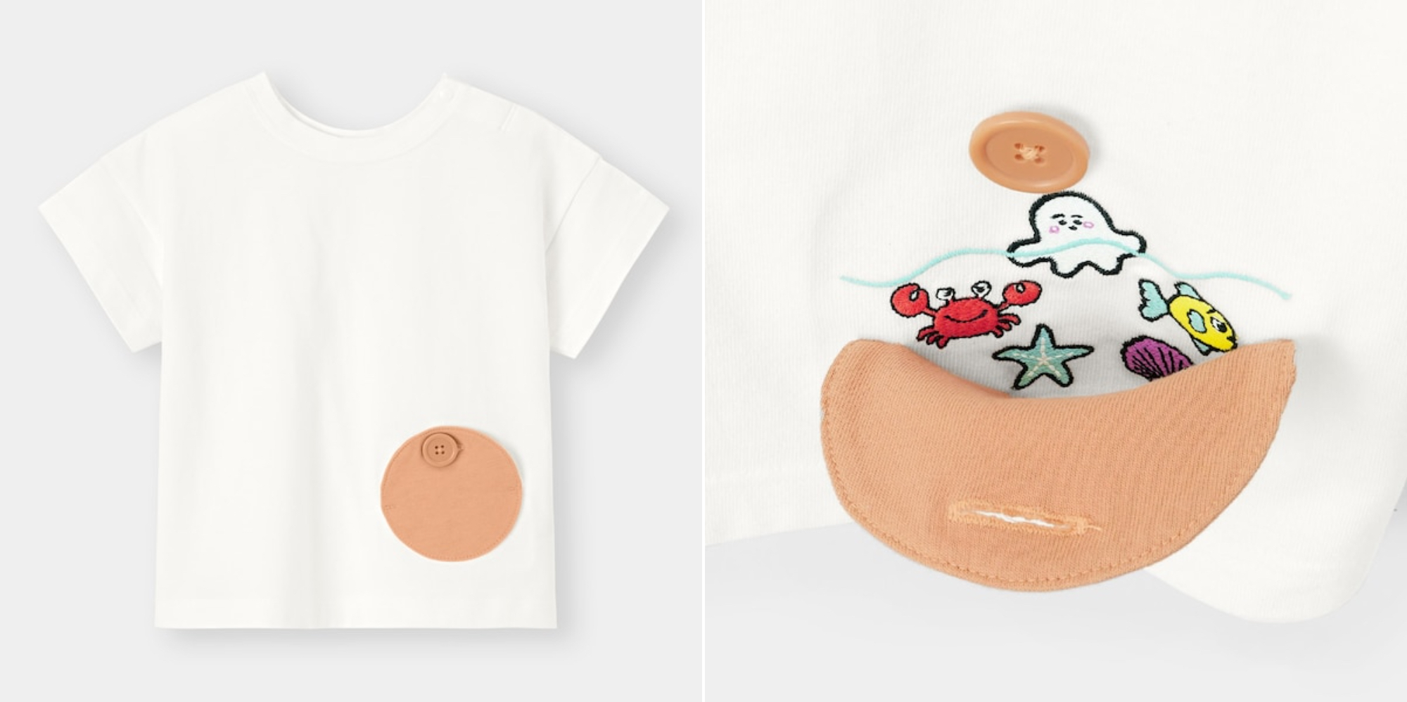 GU babyから『シナぷしゅ』とコラボしたファッションが登場！赤ちゃんの好奇心をくすぐる仕掛けがいっぱいです | Pouch[ポーチ]