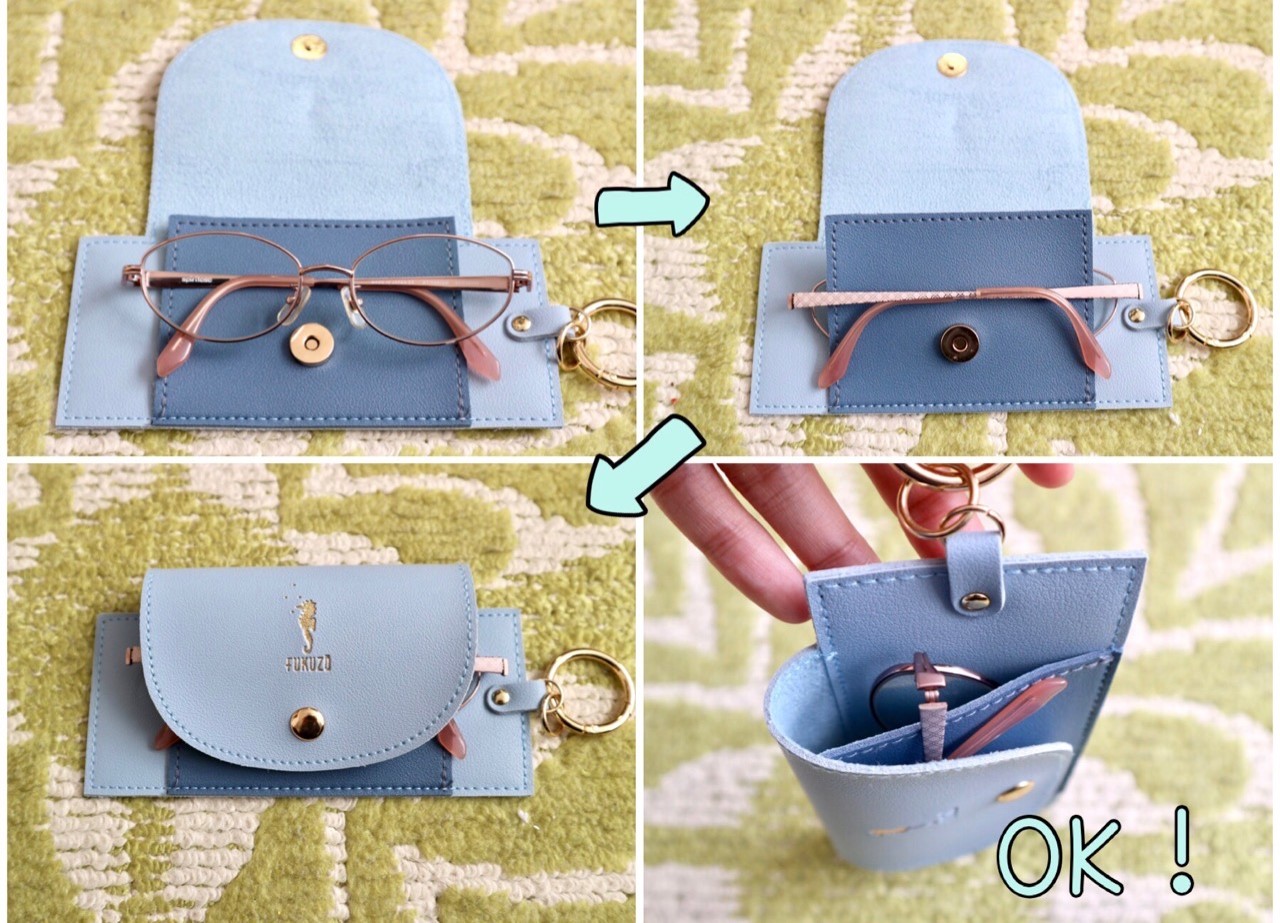 『素敵なあの人』3月号の付録はFUKUZOのメガネケースとミニポーチなんだけど…メガネケースの形、めっちゃ独特じゃない!? | Pouch[ポーチ]